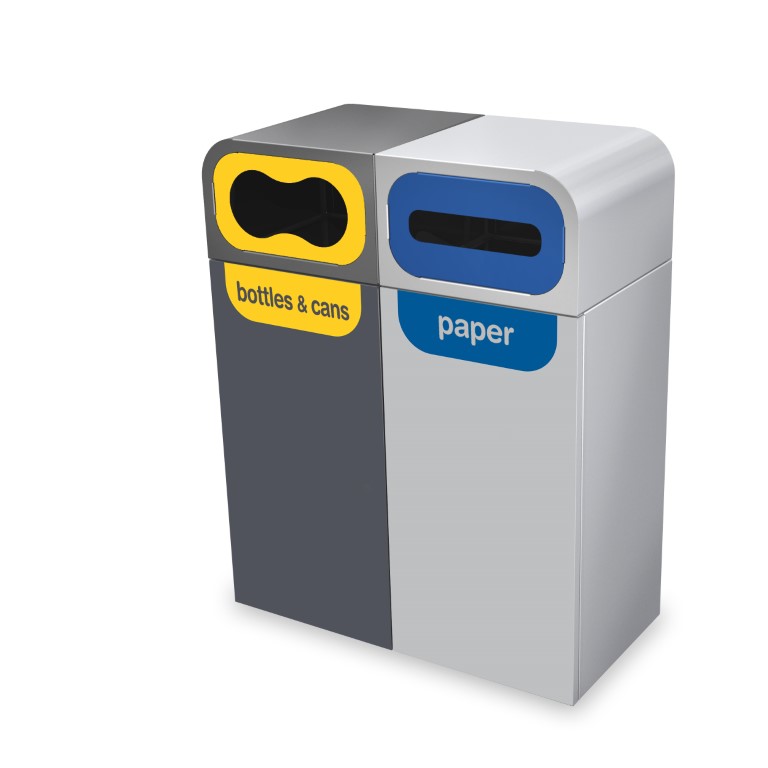 Brussels Recycle Afvalbak | Dubbele afvalbak | Tjinco