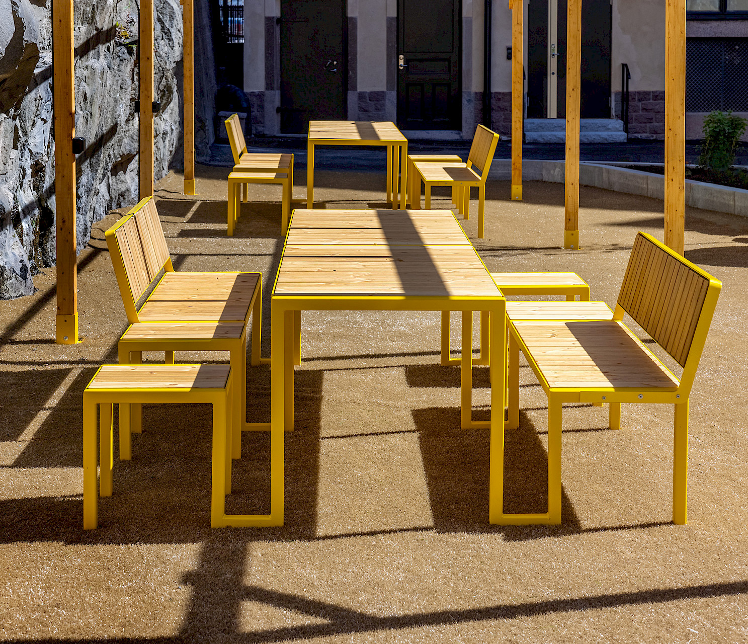 Langbordet modulaire picknicktafel | Scandinavisch design | Tjinco