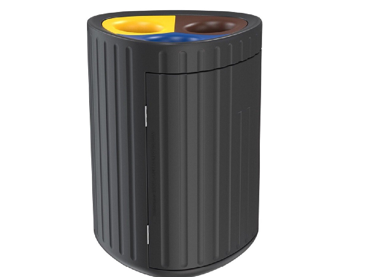 Roma Recycle Afvalbak | 3 soorten afval verzamelen in 1 bak | Tjinco