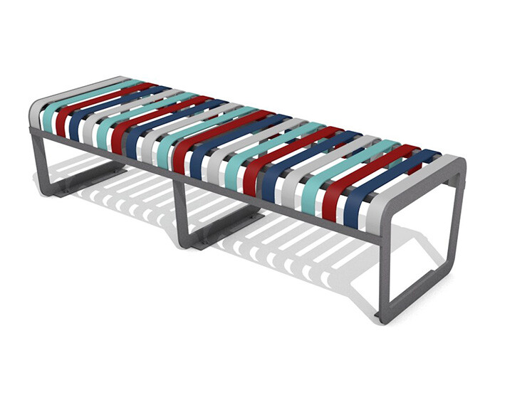 Zebra Bank Rond met Plantenbak